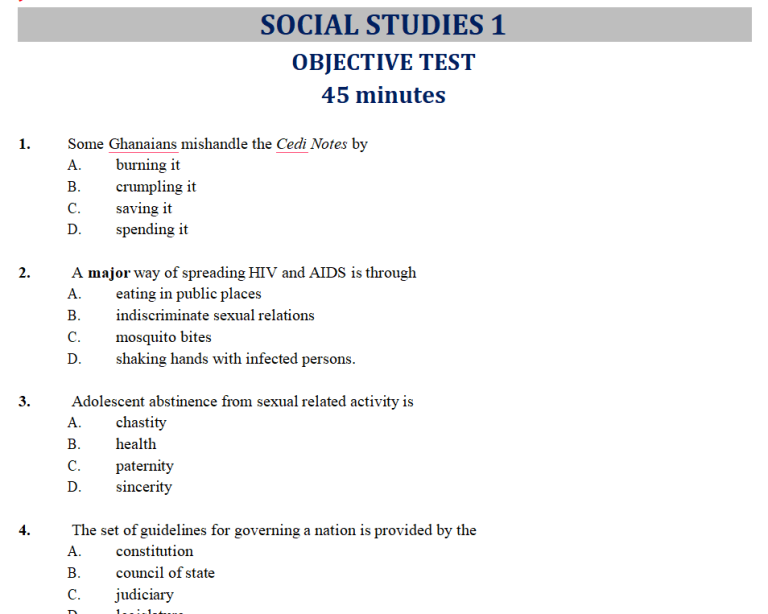 Download BECE Social Studies Past Questions And Answer PDF WAEC JAMB download-bece-social-studies-past-questions-and-answer-pdf-waec-jamb